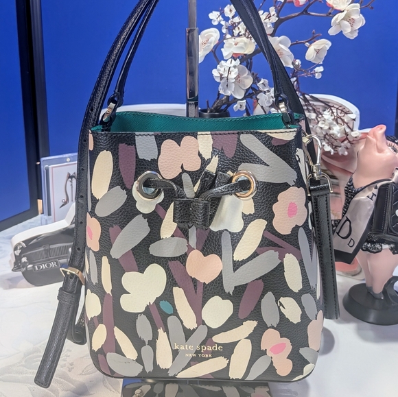 kate spade | Bags | Kate Spade Eva Fete Mini Bucket Bag Wcrossbody ...